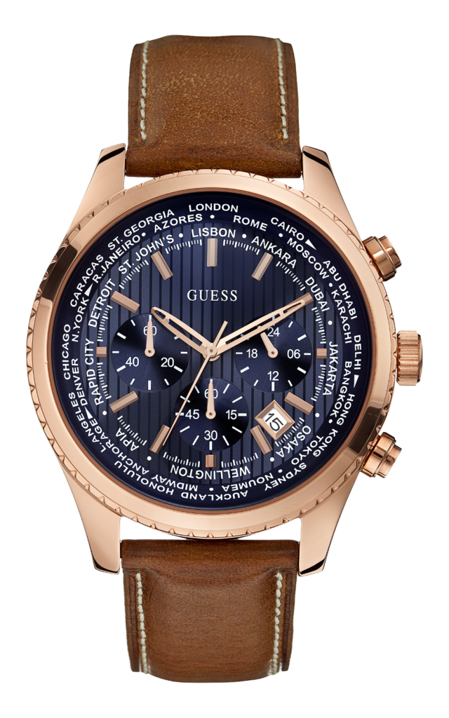 GUESS W0500G1 Ανδρικό Ρολόι Quartz Χρονογράφος Ακριβείας
